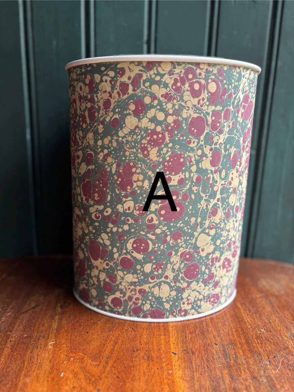Oval Waste Paper Bin - Compton Marbling