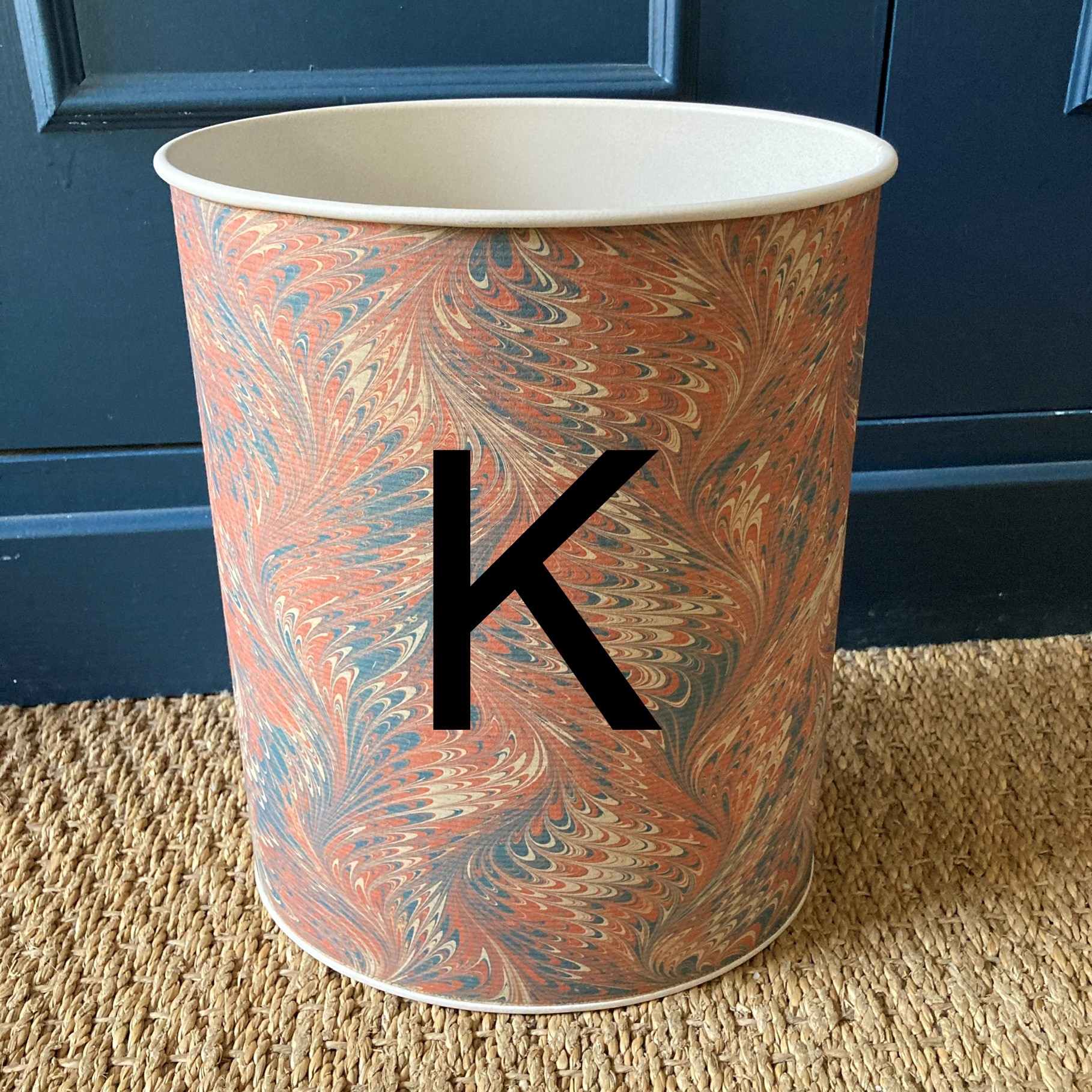 Oval Waste Paper Bin - Compton Marbling
