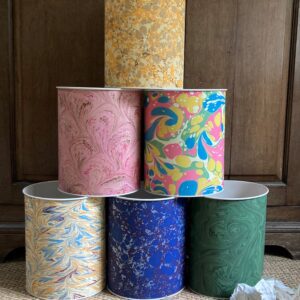 Oval Waste Paper Bin - Compton Marbling