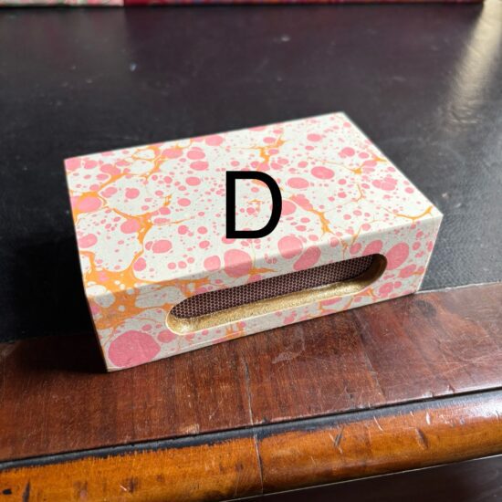 Matchbox Cover – Compton Marbling